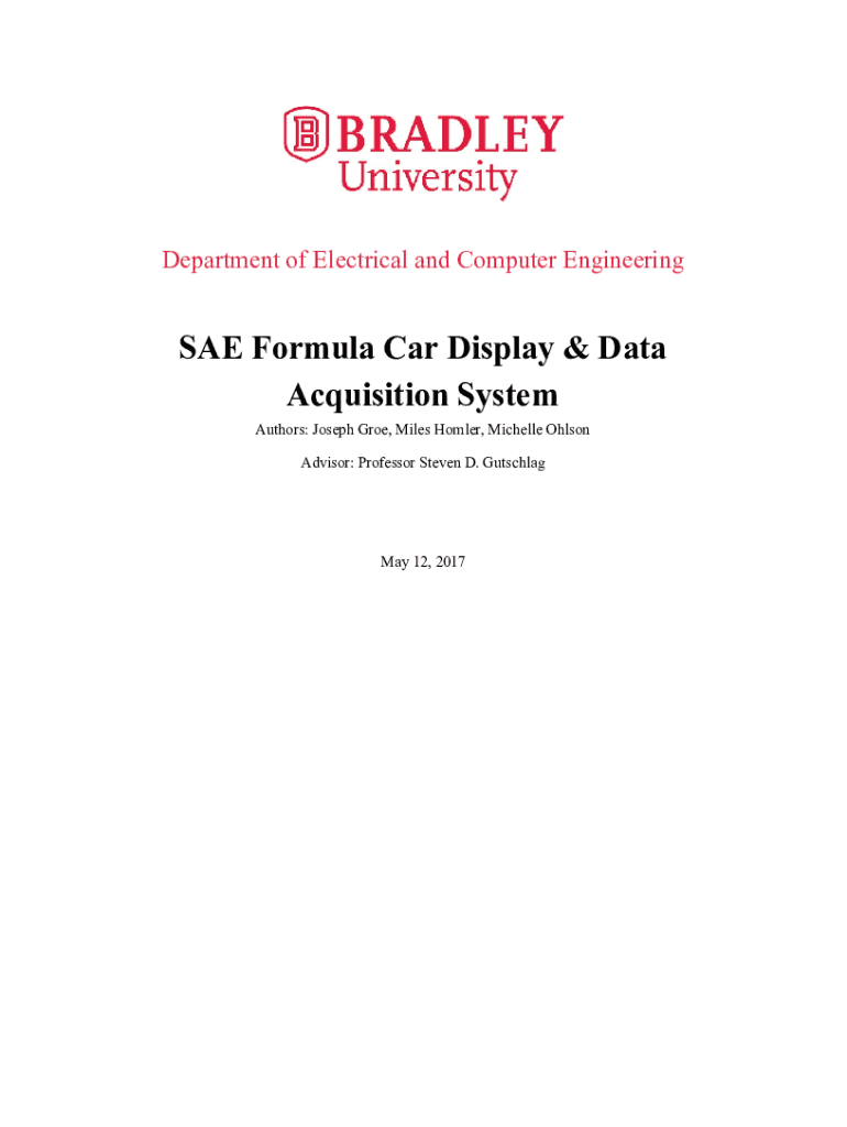 Fillable Online SAE Formula Car Display & Data Acquisition System Fax Email Print - pdfFiller