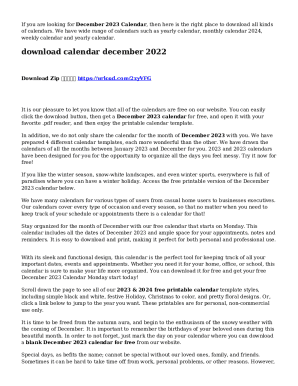 Fillable Online Printable December 2023 Calendar Templates Fax Email ...