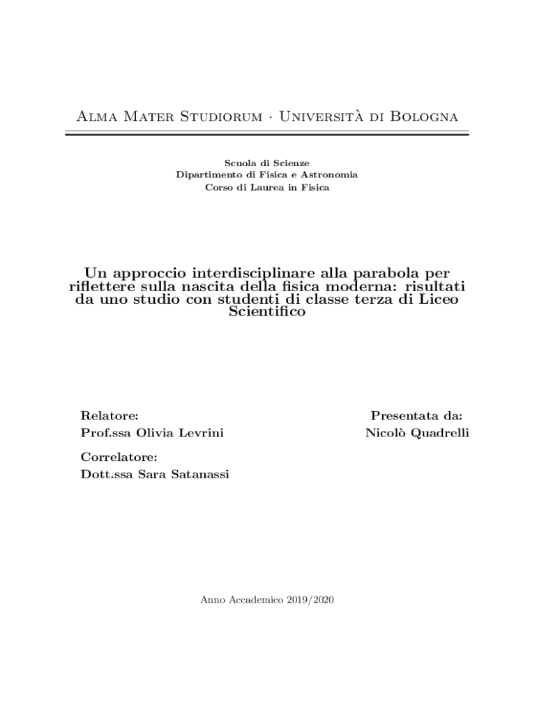 Compilabile Online Al Dipartimento di Fisica e Astronomia Unibo nasce ...