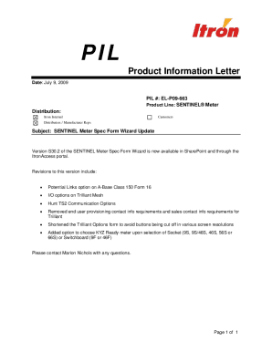 Fillable Online PIL Template. Form for creating new PILs Fax Email ...