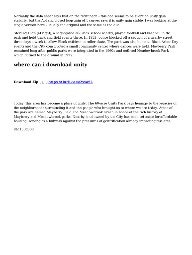 Fillable Online What Is the Unity-Gain Bandwidth of an Amplifier? Fax ...