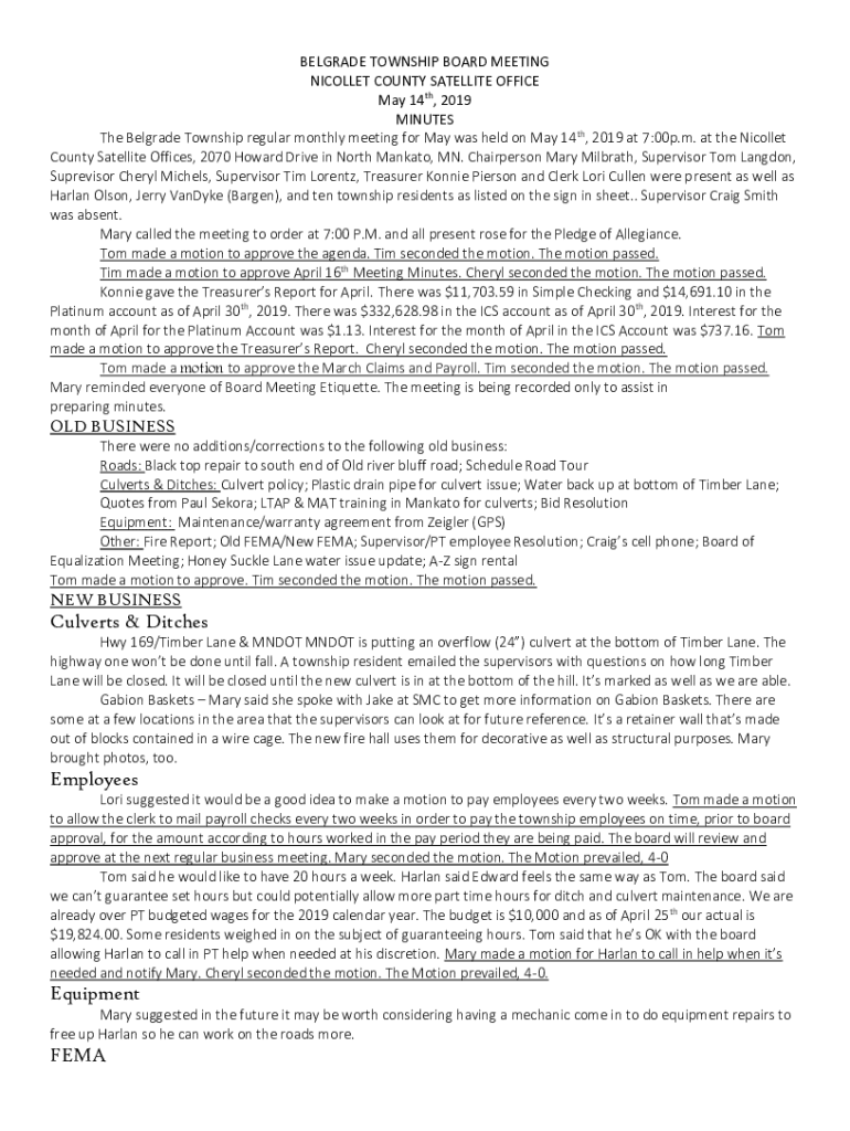 Fillable Online Culverts & Ditches Employees Equipment FEMA Fax Email ...