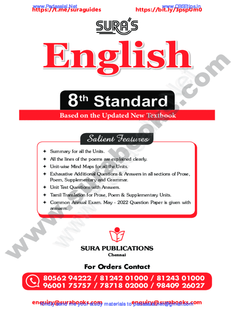 Fillable Online 9th Standard - All Subjects - SURA Guides / Notes 2023 ...