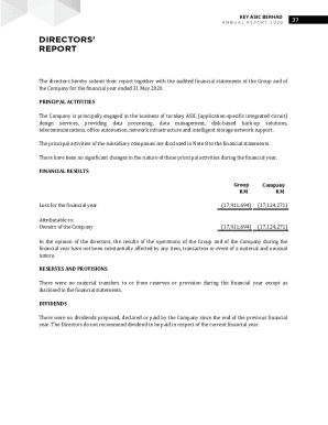 Fillable Online 0143.MYKey ASIC Bhd Financial Statements Fax Email ...