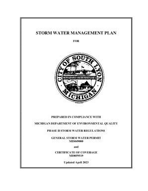 Fillable Online npdes permit post-construction storm water worksheet Fax Email Print - pdfFiller