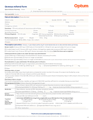 Fillable Online OCREVUS(OCRELIZUMAB)PRESCRIBER ORDER FORM Fax Email ...