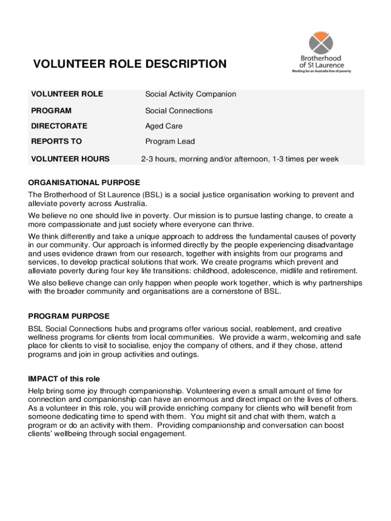 Fillable Online What Does a Volunteer Do? (With Skills and Salary) Fax ...