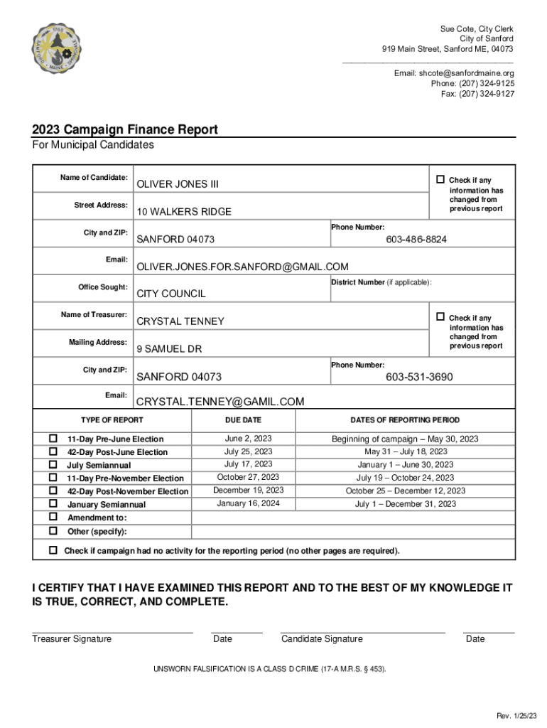 Fillable Online Sanford City Clerk has Always Dreamt of Reducing ...