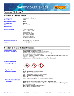 Fillable Online Penguard FC Technical Data Sheet Application Guide ...