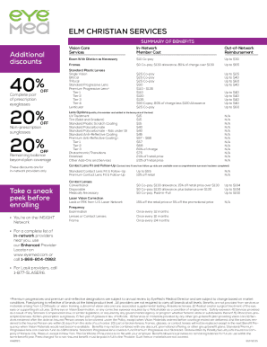 EyeMed Vision Care Benefits Summary 2022 - Discounts on Glasses, Lenses ...
