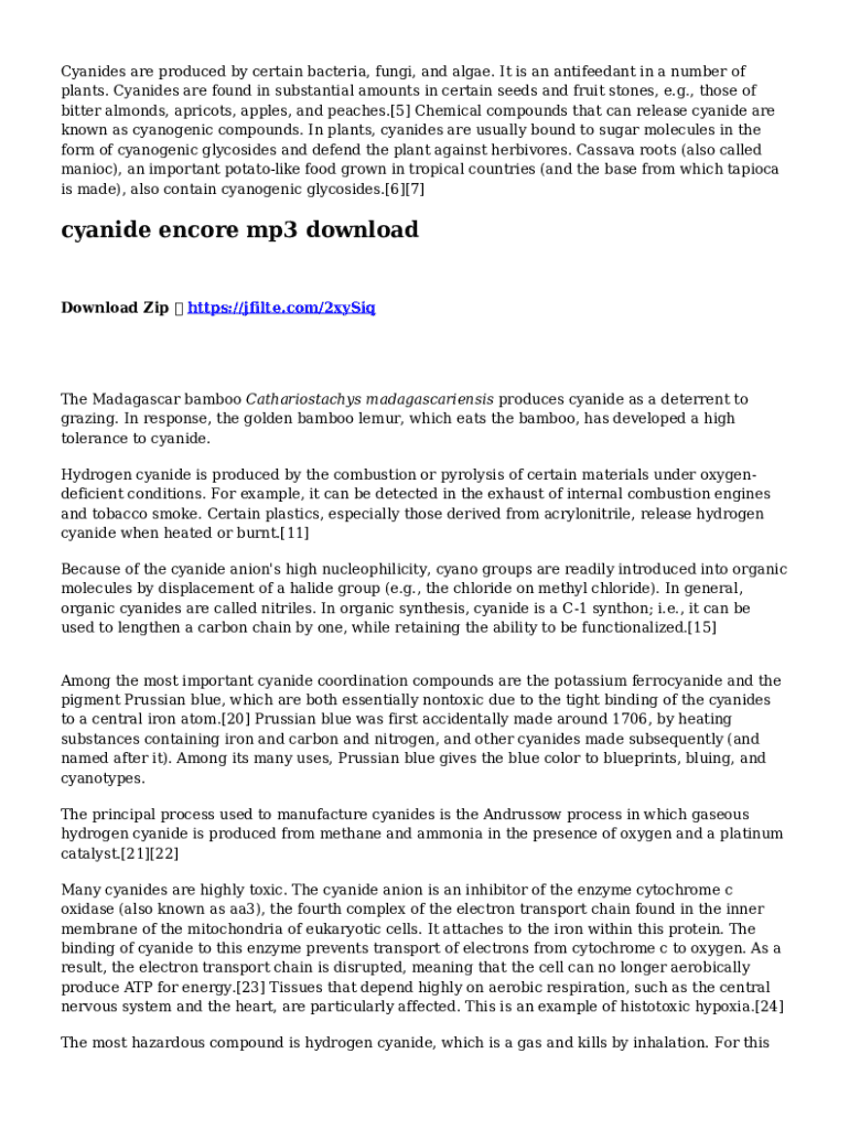 Fillable Online Bacterial Degradation Of Cyanide And Its Metal Complexes Fax Email Print