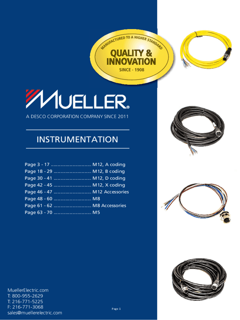 Fillable Online Ethernet, Field Wireable, 4 Pole, M12 D-Coded Male ...