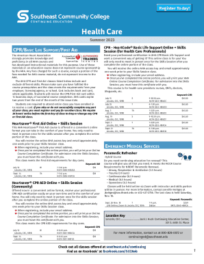 Fillable Online American Heart Association (AHA) Heartsaver First Aid ...