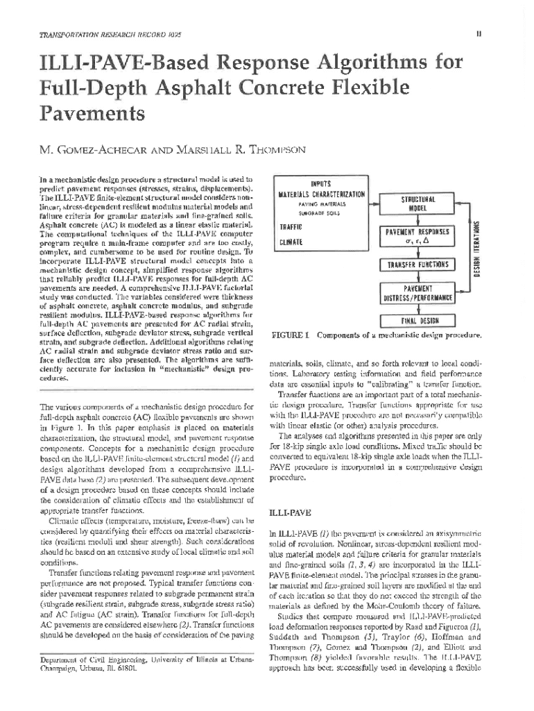 Fillable Online onlinepubs trb "Structural Evaluation of Full-Depth Flexible Pavement Using ...