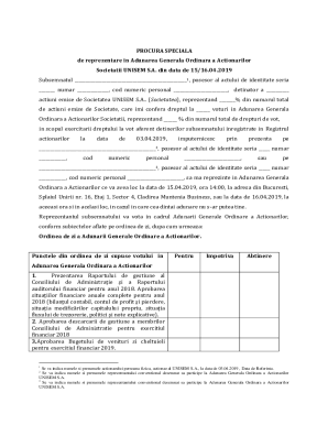 Fillable Online Fillable Online unisemromania PROCURA SPECIALA de ...