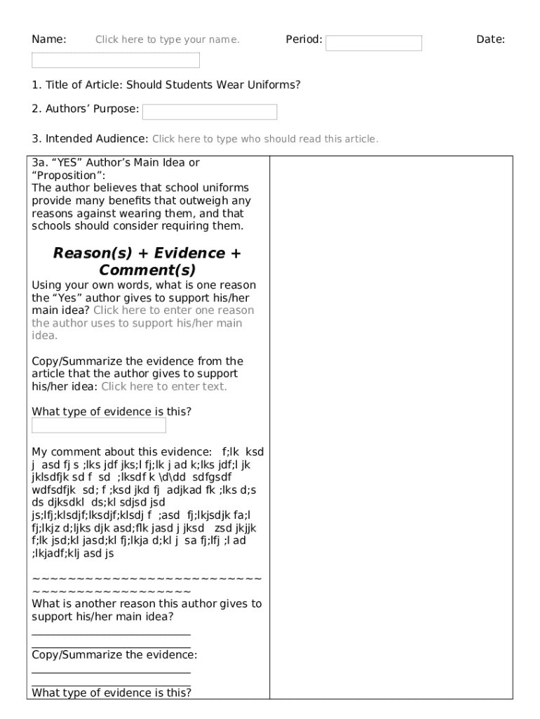 Grade 4: Module 3A: Unit 3: Lesson 4 Mid-Unit Assessment Doc Template ...