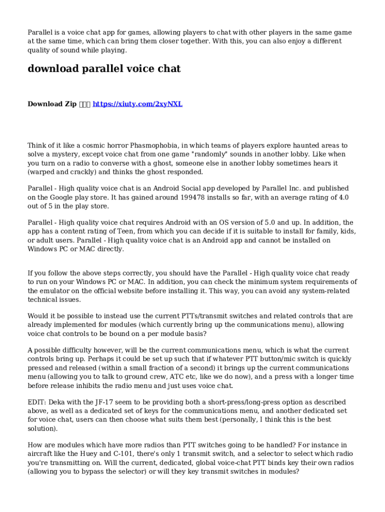 Fillable Online 7 Best Voice Chat Apps and Services for Gamers Fax ...