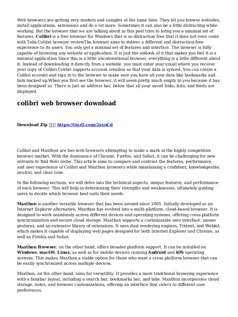 Fillable Online What's really the future of browsers?by Canvs Editorial Fax Email Print - pdfFiller