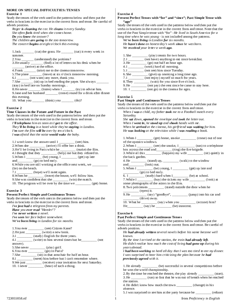 Learn why mastering verb tenses is important in writing Doc Template ...