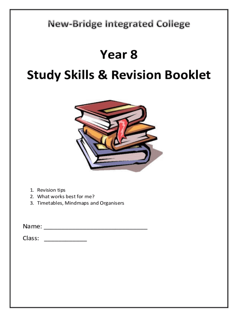 Fillable Online Year 8 Study Skills & Revision Booklet Fax Email Print - pdfFiller