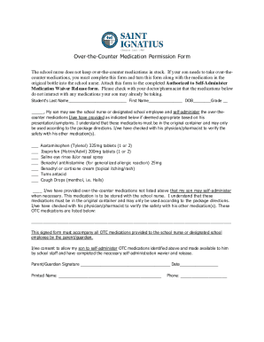 Fillable Online OTC Med Form 2021.docx Fax Email Print - pdfFiller