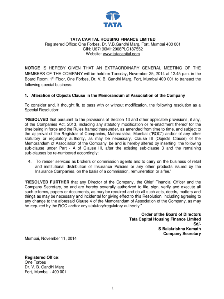 Fillable Online One Forbes, Dr. V.B. Gandhi Marg, Fort, Mumbai 400 001 ...