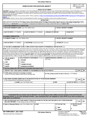 Fillable Online DD Form 2656-6, "SURVIVOR BENEFIT PLAN ELECTION ... Fax ...
