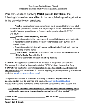 Fillable Online Early Childhood Education / Pre-K 4 Registration Fax ...