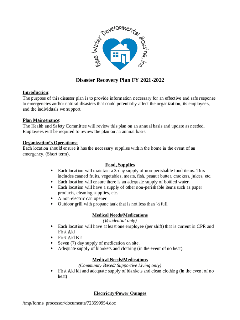 What is a Disaster Recovery Plan? Definition + Strategies Doc Template ...