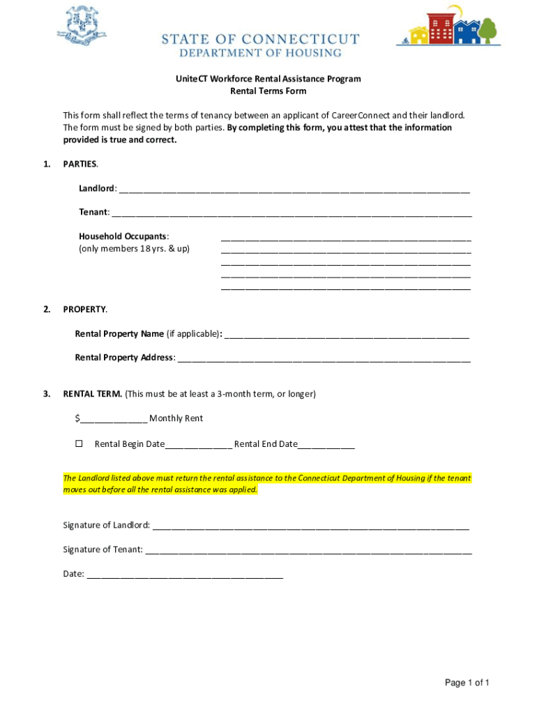 Fillable Online Unite-CT-Program-Participation-Agreement.pdf Fax Email ...