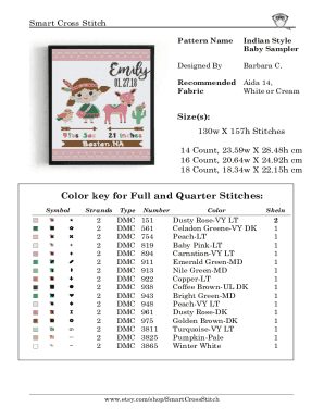 Fillable Online Smart cross stitch patterns & free embroidery designs ...