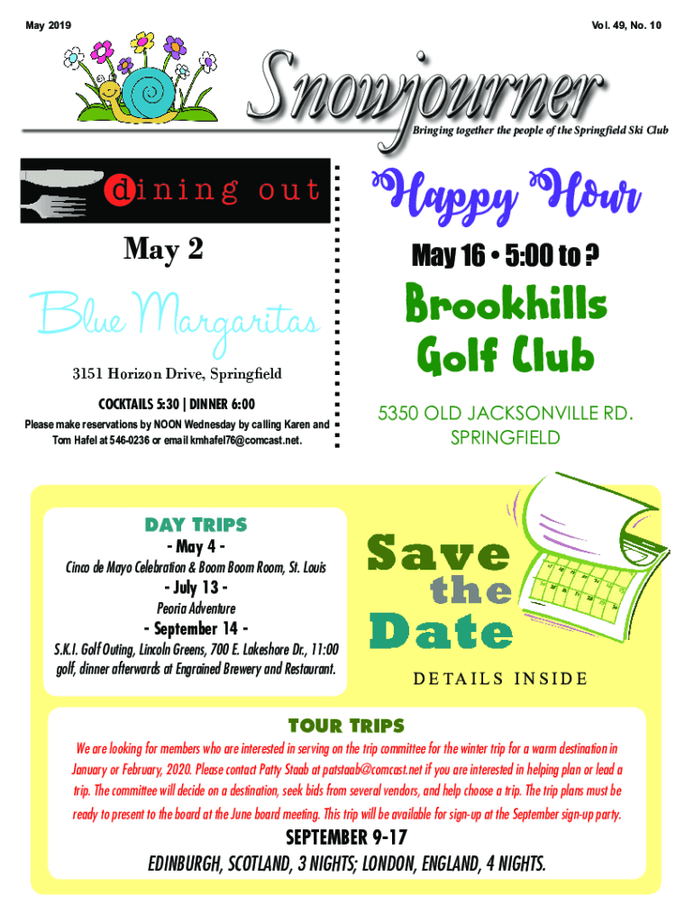 Fillable Online Bringing together the people of the Springfield Ski ...