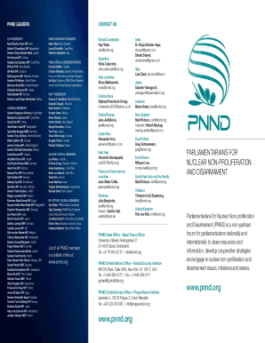 PNND: List of Members, Council, and Key Issues in Nuclear Non ...