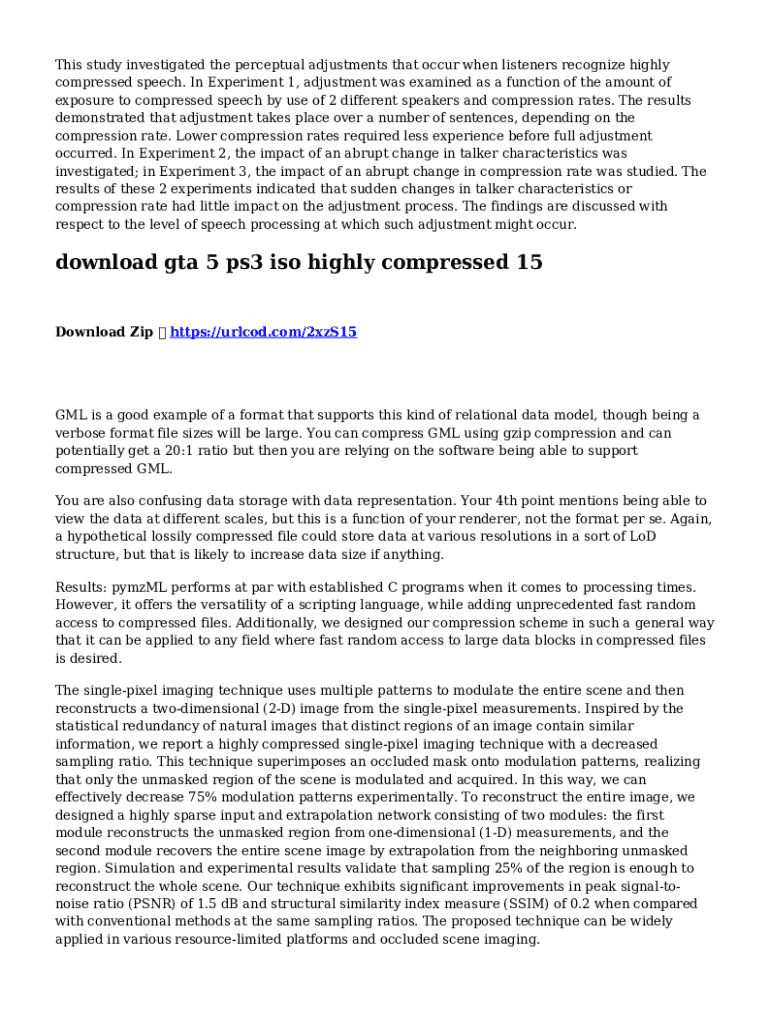 Fillable Online Perceptual adjustment to time-compressed speech: A cross ... Fax Email Print ...