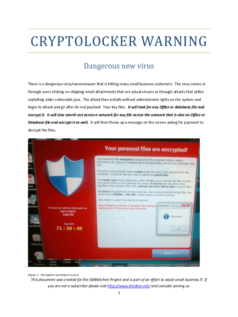 Fillable Online What is CryptoLocker Ransomware and How to Remove it ...