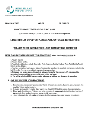 Fillable Online Post Operative InstructionsLong Island Center for Oral & ... Fax Email Print ...
