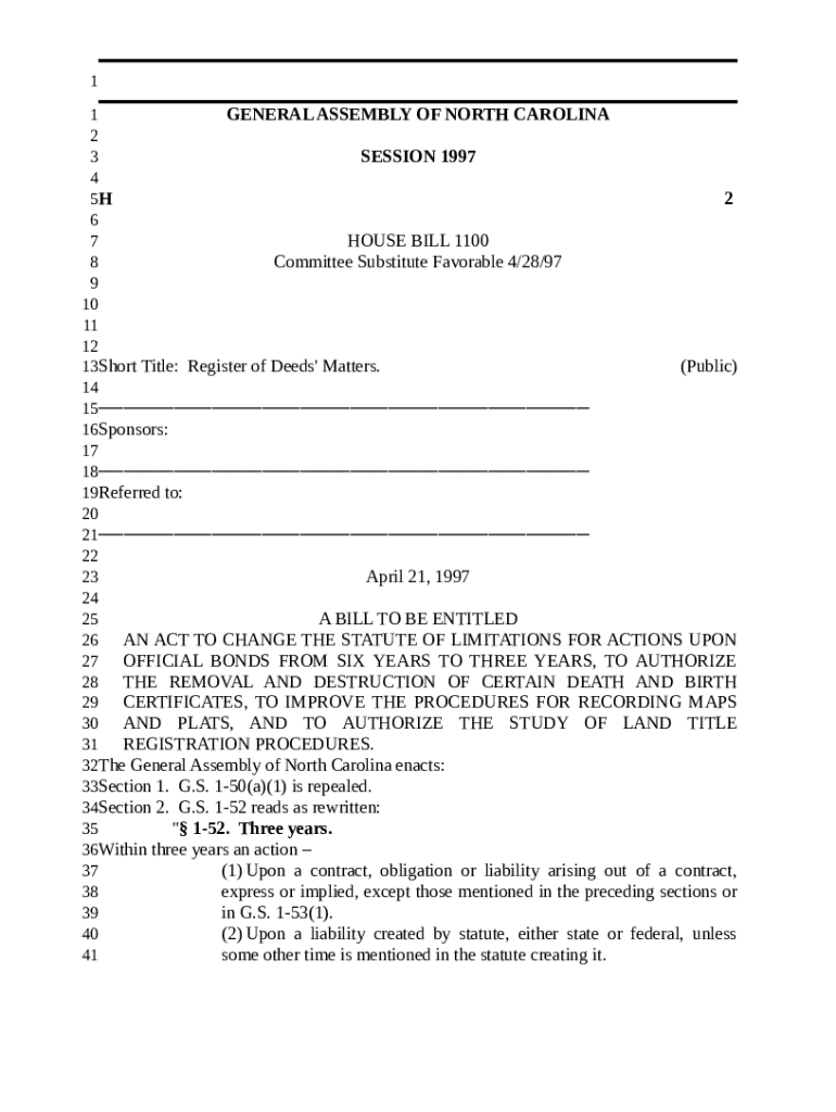 Register of Deeds' Matters. (Public)S Doc Template | pdfFiller