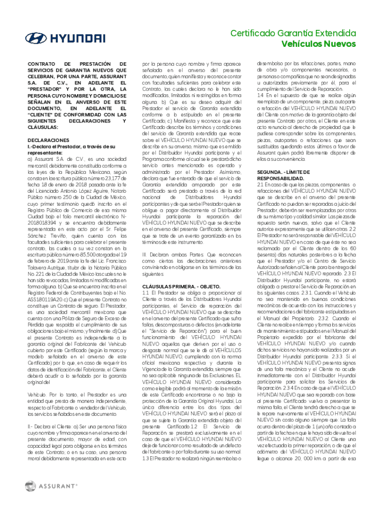 Completable En línea Assurant EV ONE es la innovacin en Garantia ...