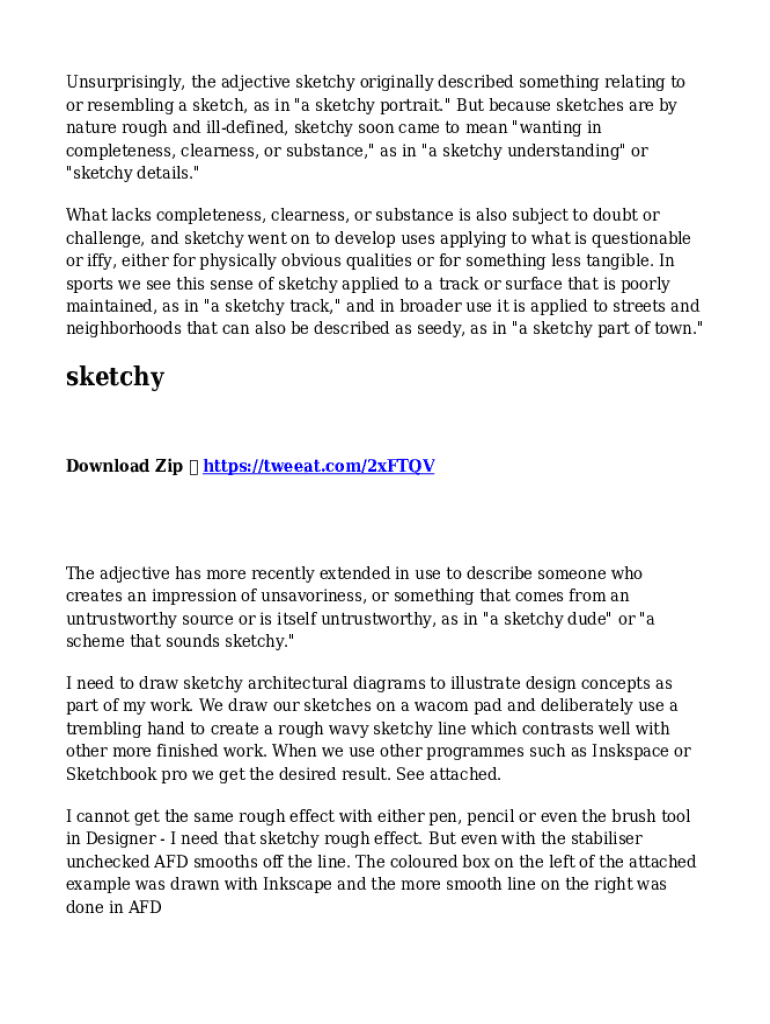 Fillable Online Sketchy Fax Email Print - pdfFiller