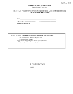 Annual Faculty appointment Doc Template | pdfFiller