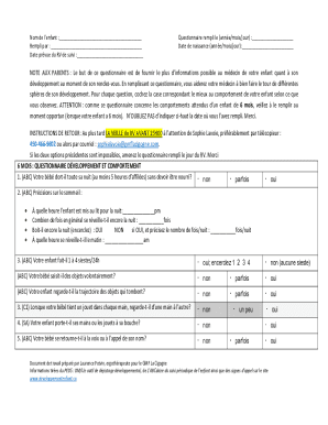 Remplissable En Ligne Rempli par : Fax Email Imprimer - pdfFiller