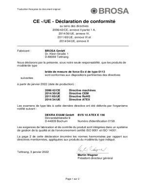 Remplissable En Ligne CE -/UE - Dclaration de conformit Fax Email Imprimer - pdfFiller