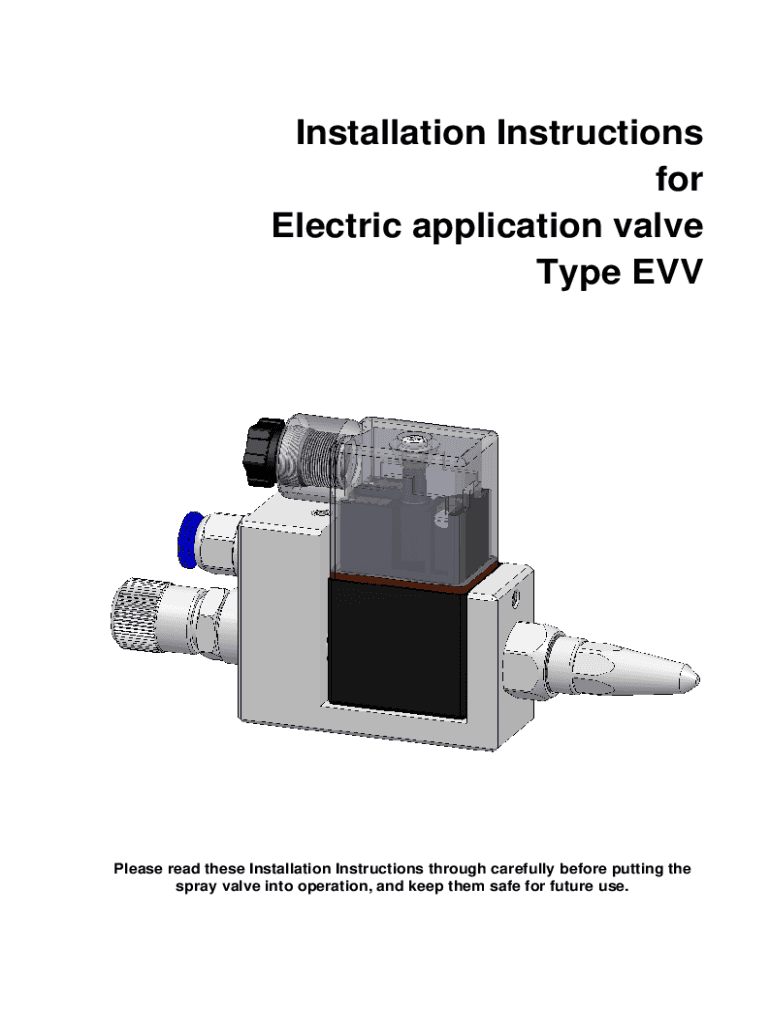 Fillable Online Installation Instructions for Electric application ...
