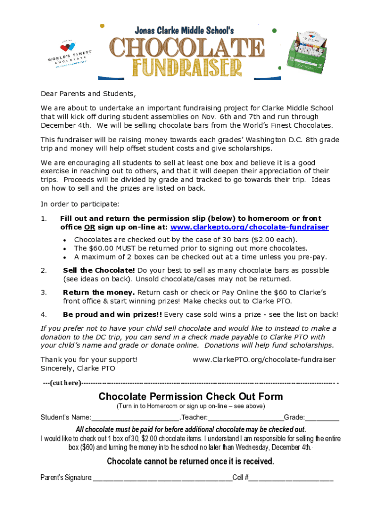 Fillable Online Chocolate Permission Check Out Form Fax Email Print ...