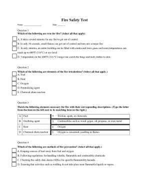 Fillable Online Fire Safety Test Fax Email Print - pdfFiller