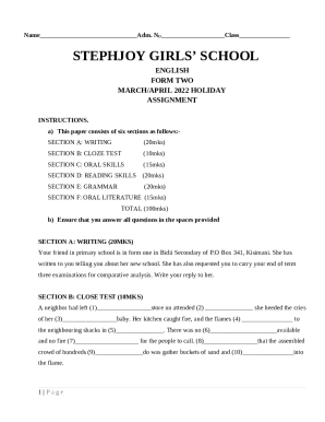 stephjoy girls' school english two ... Doc Template | pdfFiller