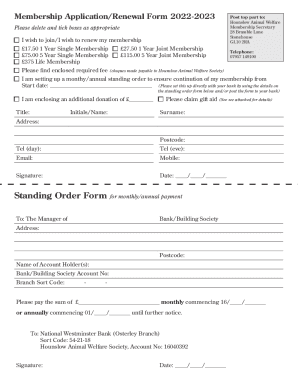 Fillable Online Membership Application - Renewing Individual Fax Email Print - pdfFiller