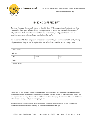 Fillable Online Lifting Hands InternationalWe Keep Going Fax Email ...