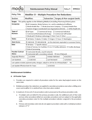 Fillable Online Modifier 51 Fact Sheet Fax Email Print - pdfFiller