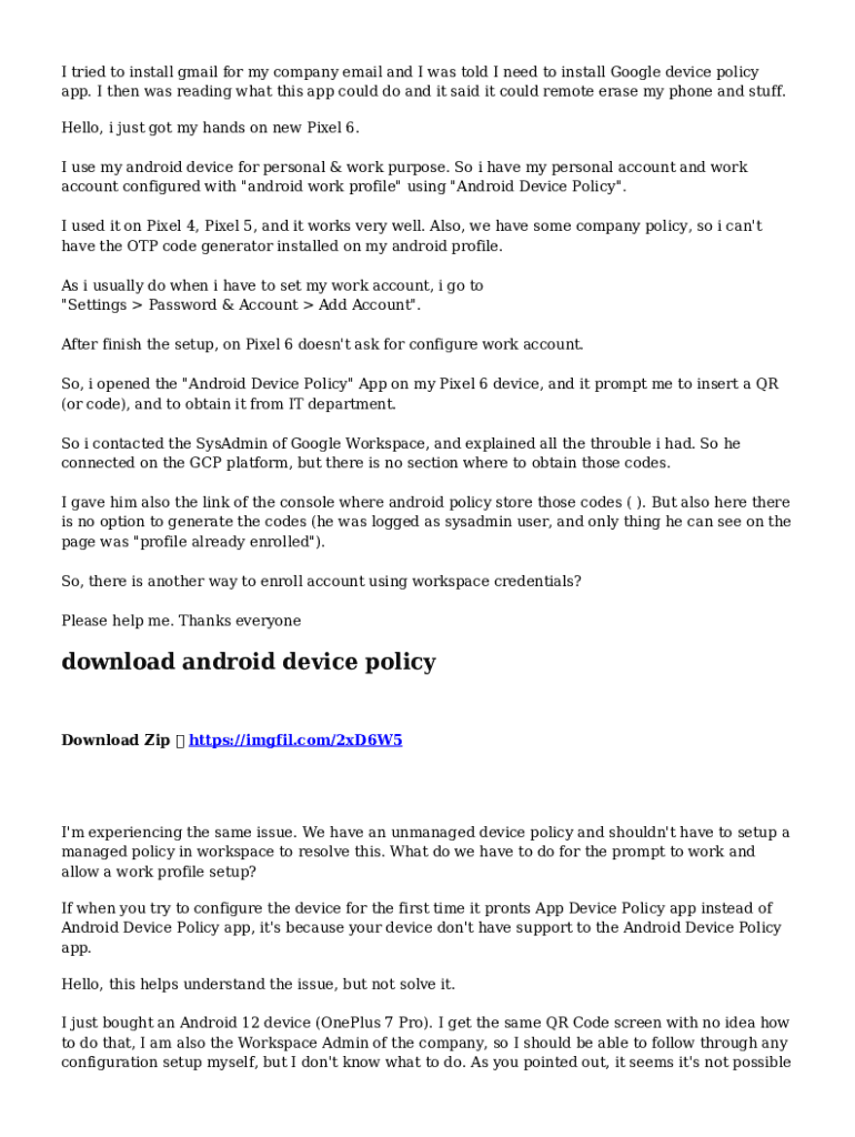 Fillable Online Google Workspace Device Policy: What You Need to Know ...
